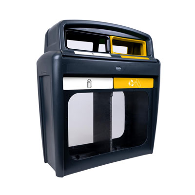 Papelera de reciclaje Nexus® Evolution City Vision Duo - Glasdon