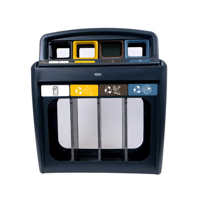 Papelera de reciclaje Nexus® Evolution City Vision Cuatro - Glasdon